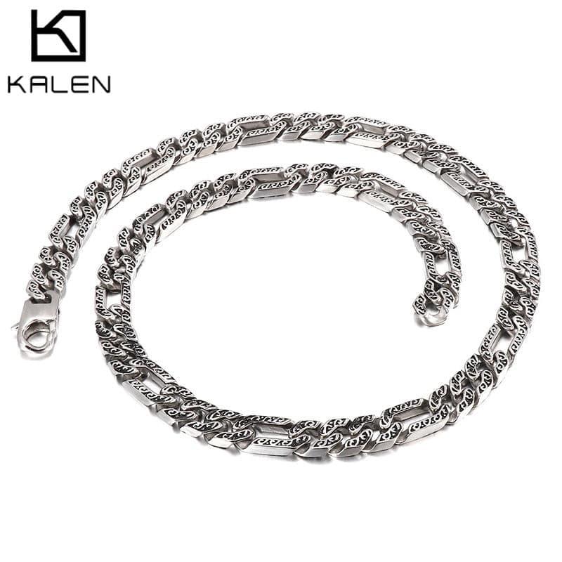 10/14mm Casting Cuban Fiago Link Chains Necklace For Mens – kalen